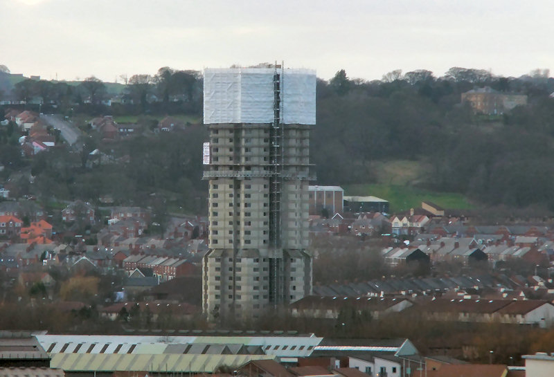 Photographs Of Newcastle: Derwent Tower (Dunston Rocket) Demolition Photos