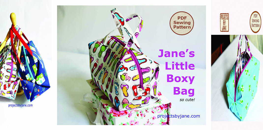 Jane's Little Boxy Bag Pattern - projectsbyjane.com