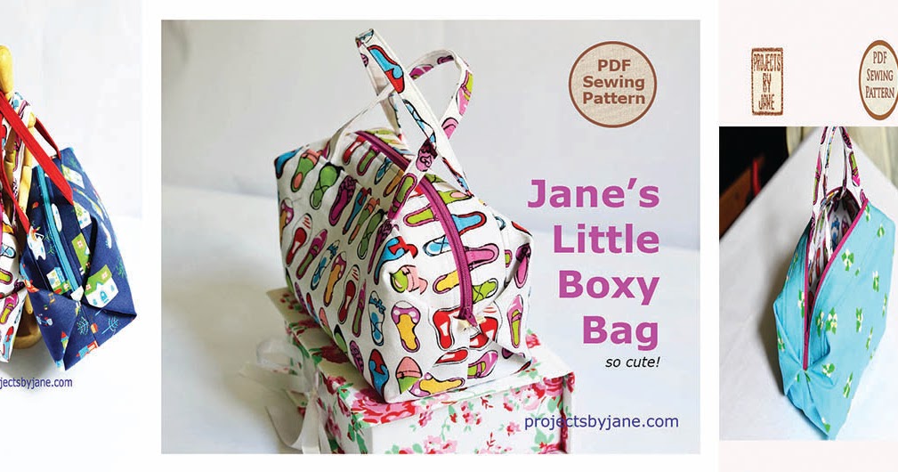 Jane's Little Boxy Bag Pattern - projectsbyjane.com