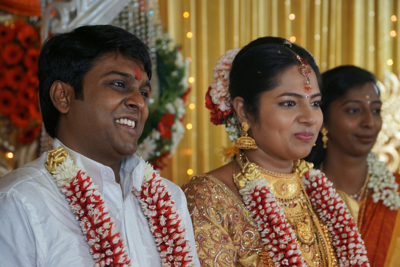 Producer V Vinoth Kumar – Sindhu Wedding Reception Gallery | Gethu Cinema
