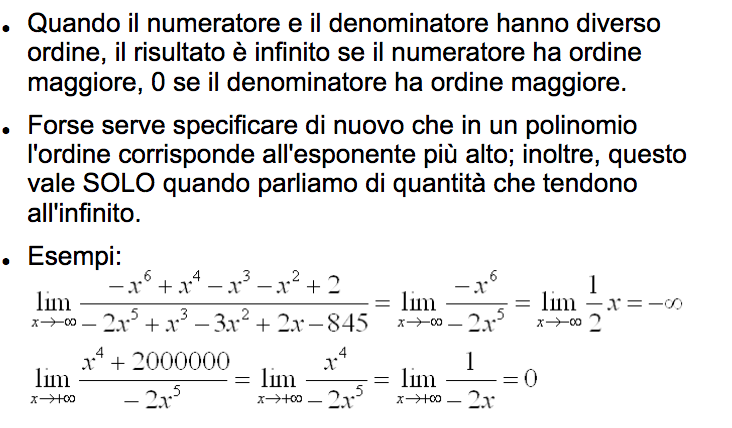 LIMITI E FORME INDETERMINATE