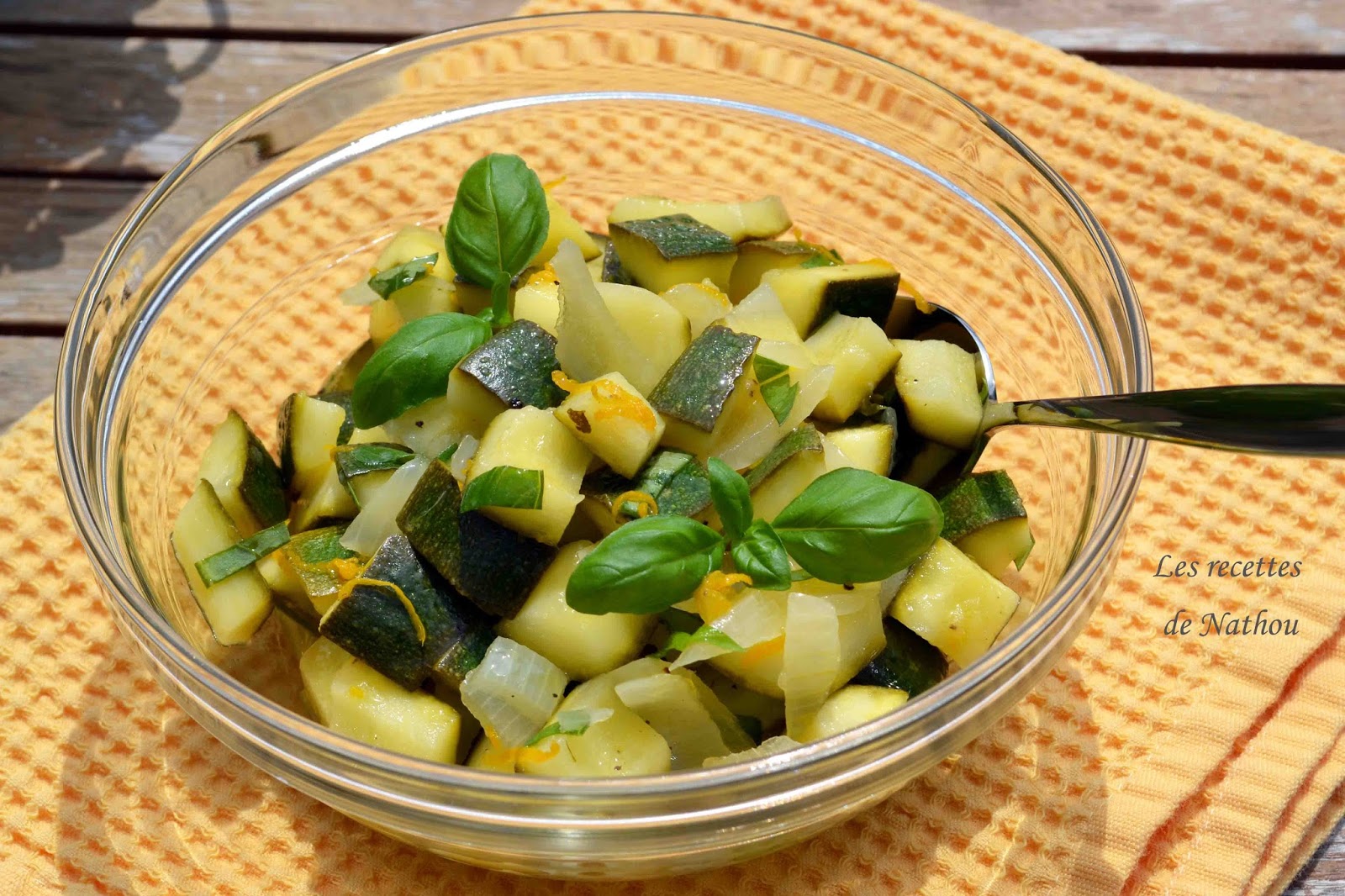 Ma cuisine au fil de mes idées...: Salade de courgettes au basilic ...