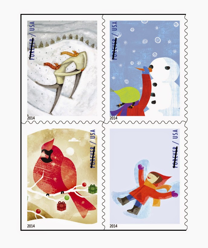 365 Letters: New Holiday Stamps -- Winter Fun!