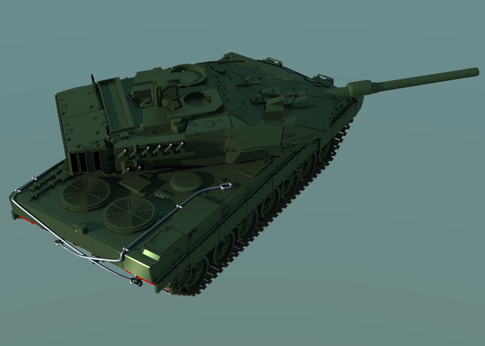 EVOLUTION DESIGNES: LEOPARD 2E MODELADO 3D TERMINADO