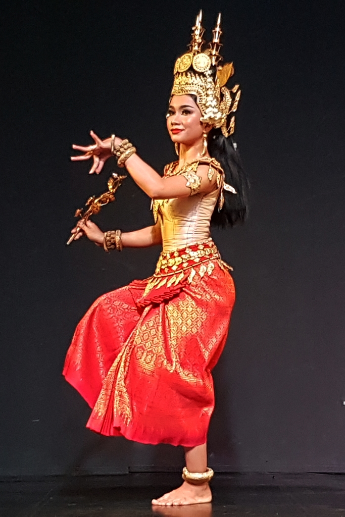 Local style: Cambodian Apsara dance costume