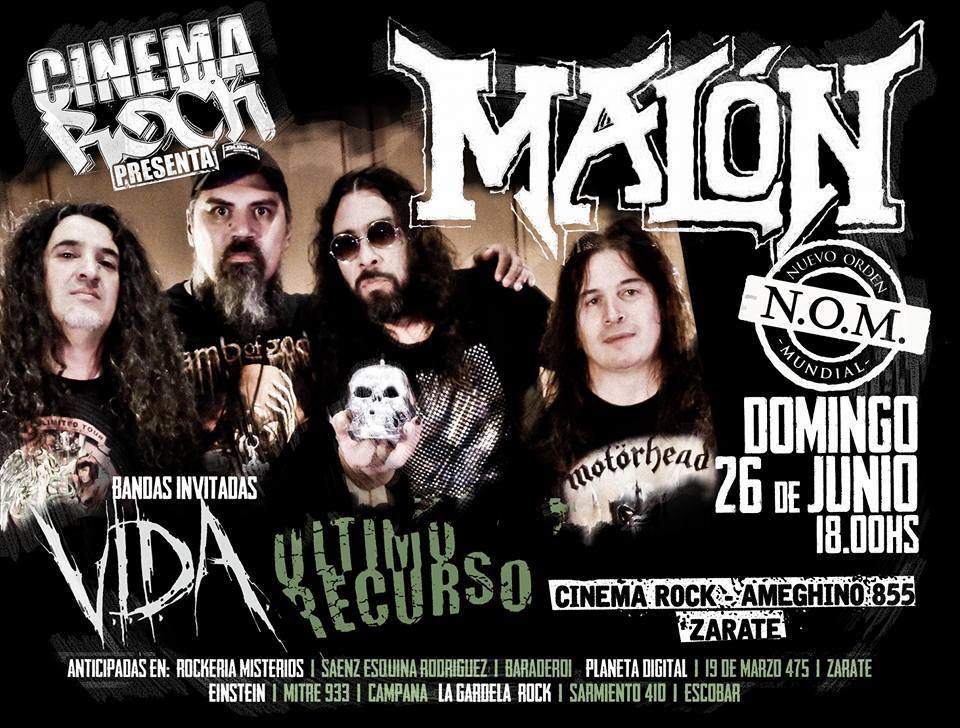 MI PASION ROCK: MALON... TOUR 2016 ARGENTINA - USA