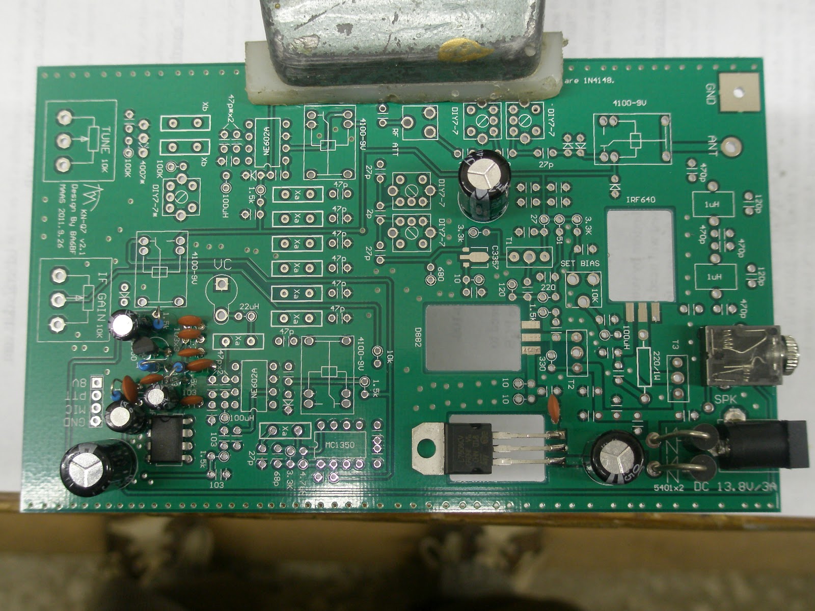 NJ2X: KN-Q7A Single Band SSB Transceiver Kit - Step 2: Audio Amplifier
