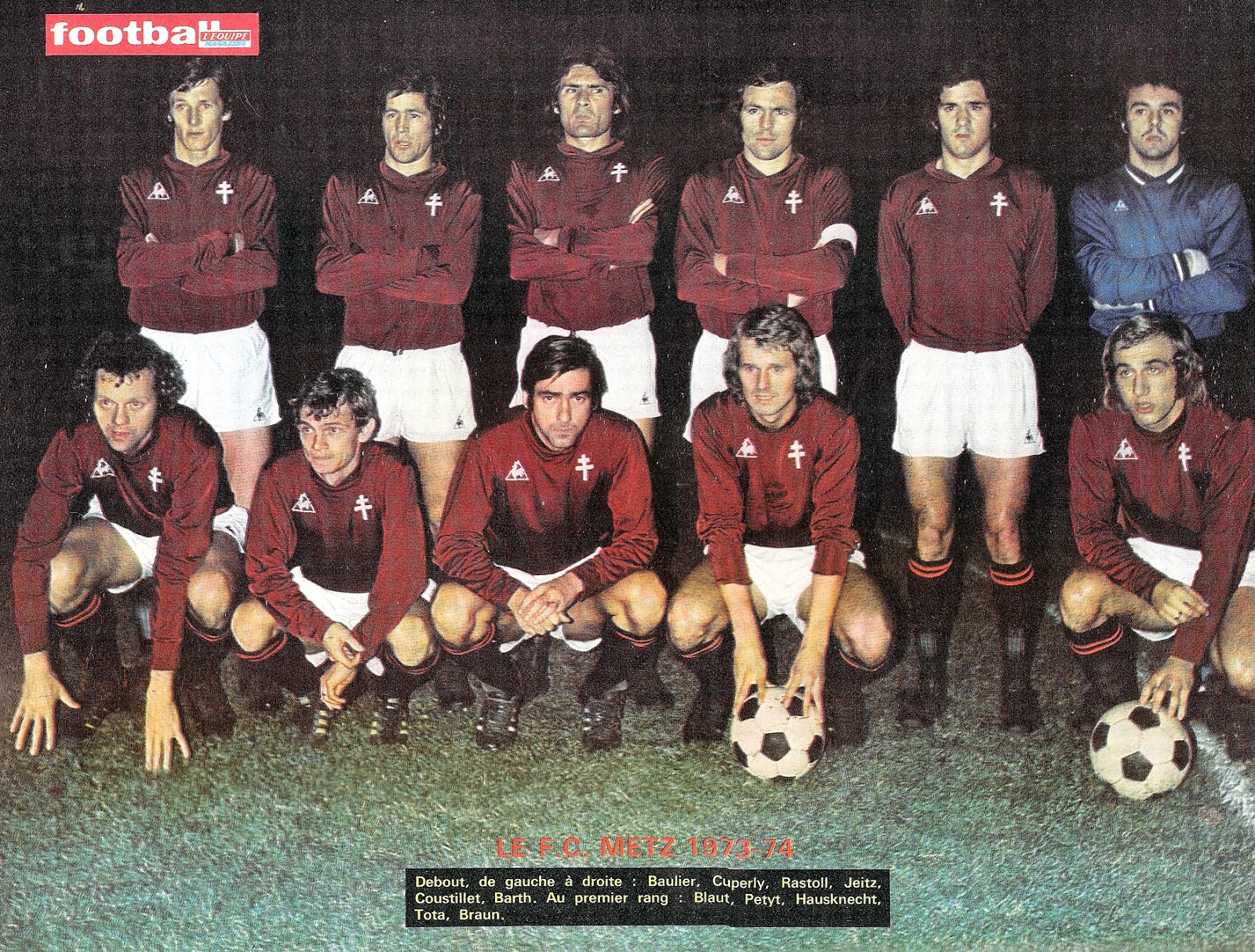 F.C METZ 1973-74. By Ageducatifs. ~ THE VINTAGE FOOTBALL CLUB