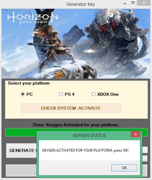 AKTIVIACION: Horizon Zero Dawn CD Key | Free Activation Code | KEYGEN