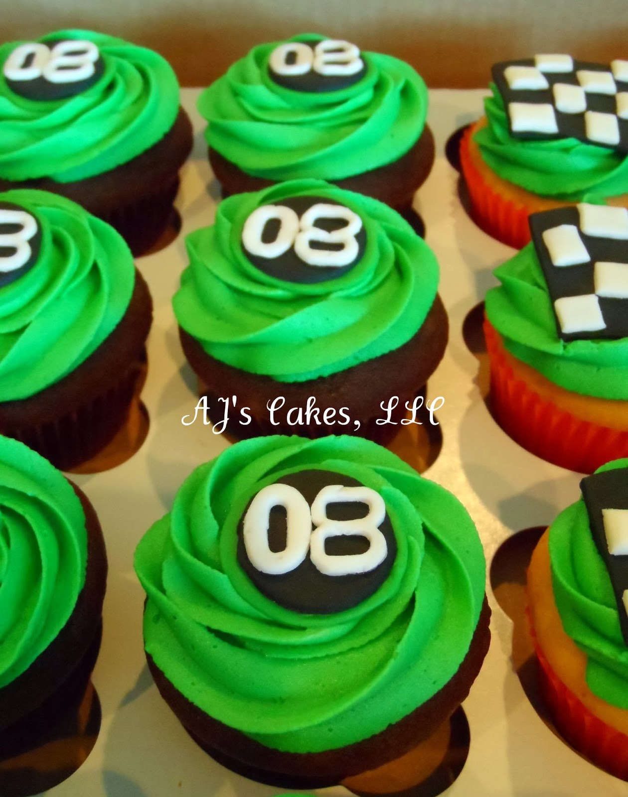 AJ's Cakes: Racing Car Cupcakes