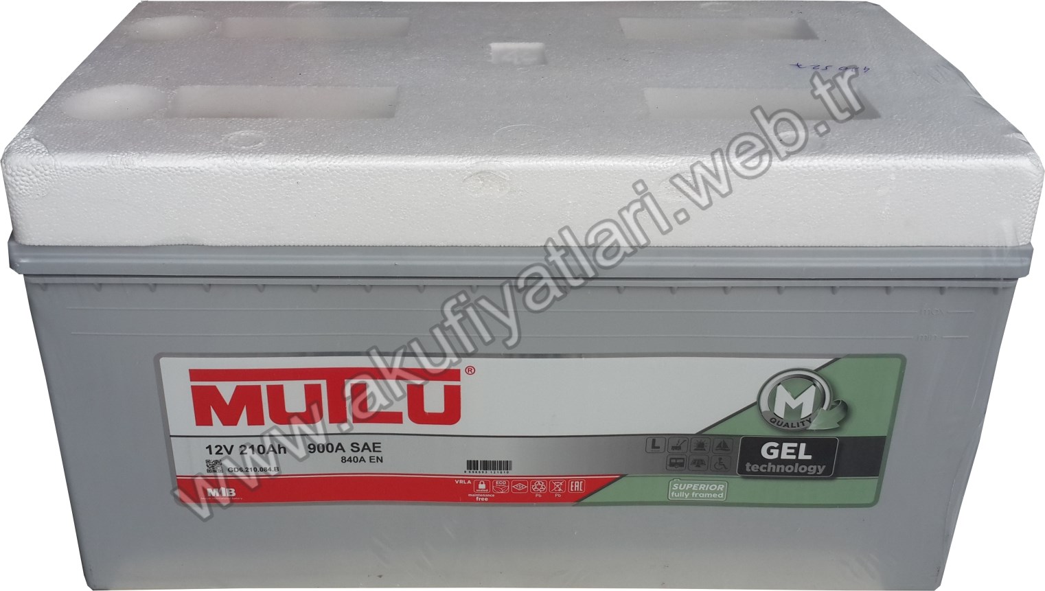 Akü Fiyatları: Mutlu 210 amper Jel