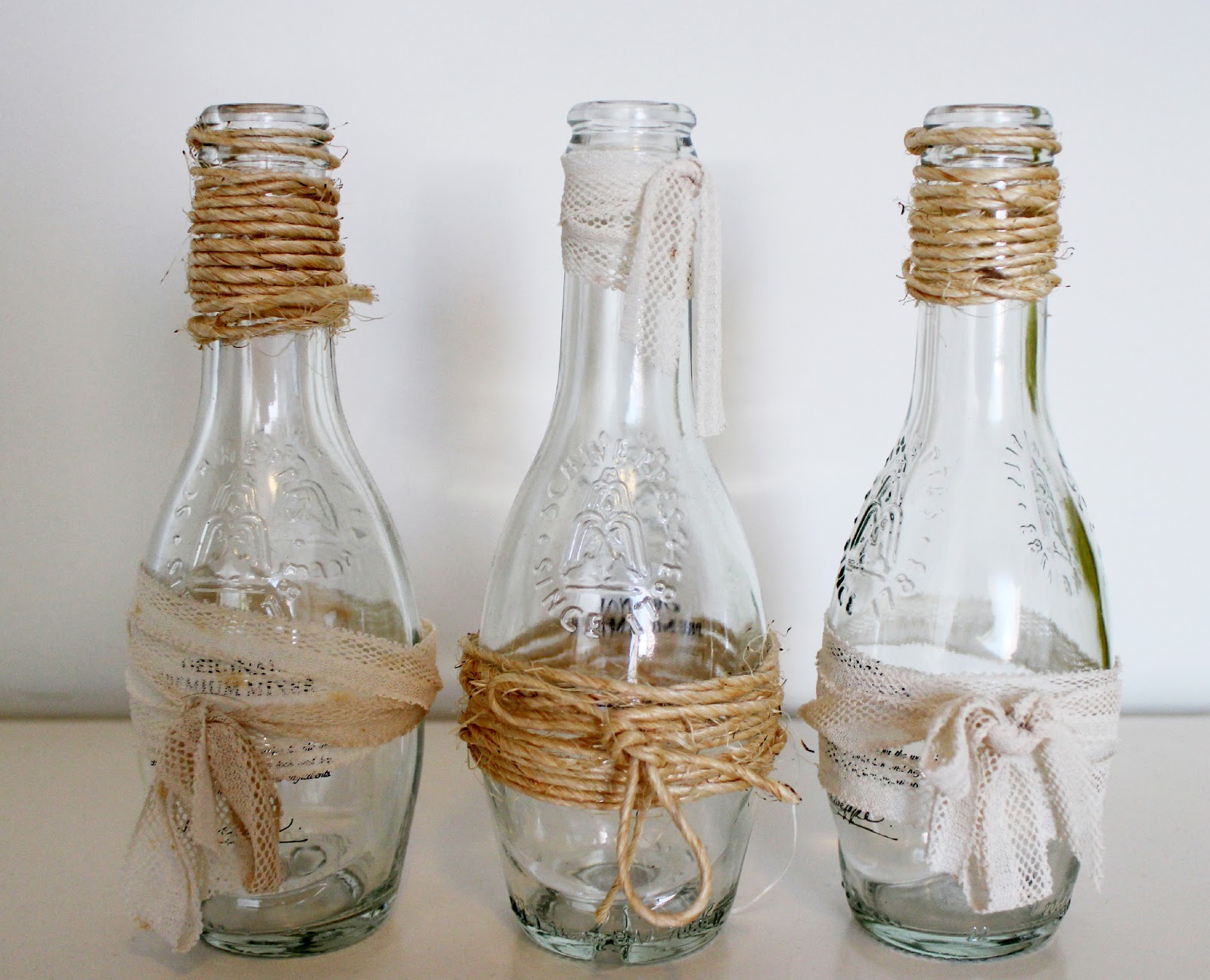 Miss Cereza: Botellas decorativas