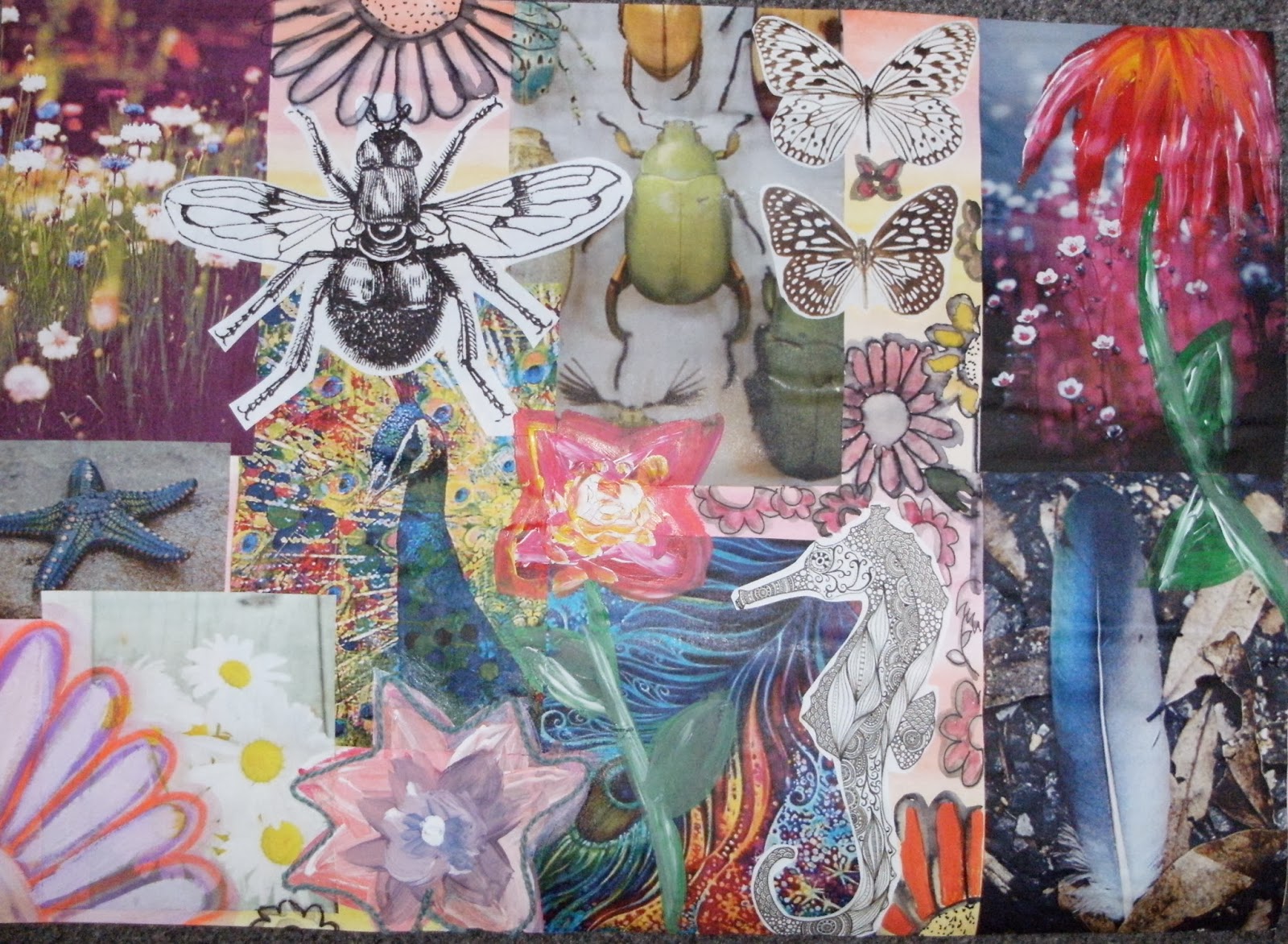 Nature Vs Man Made- Mood Boards. - Becca-Lea O'loughlin