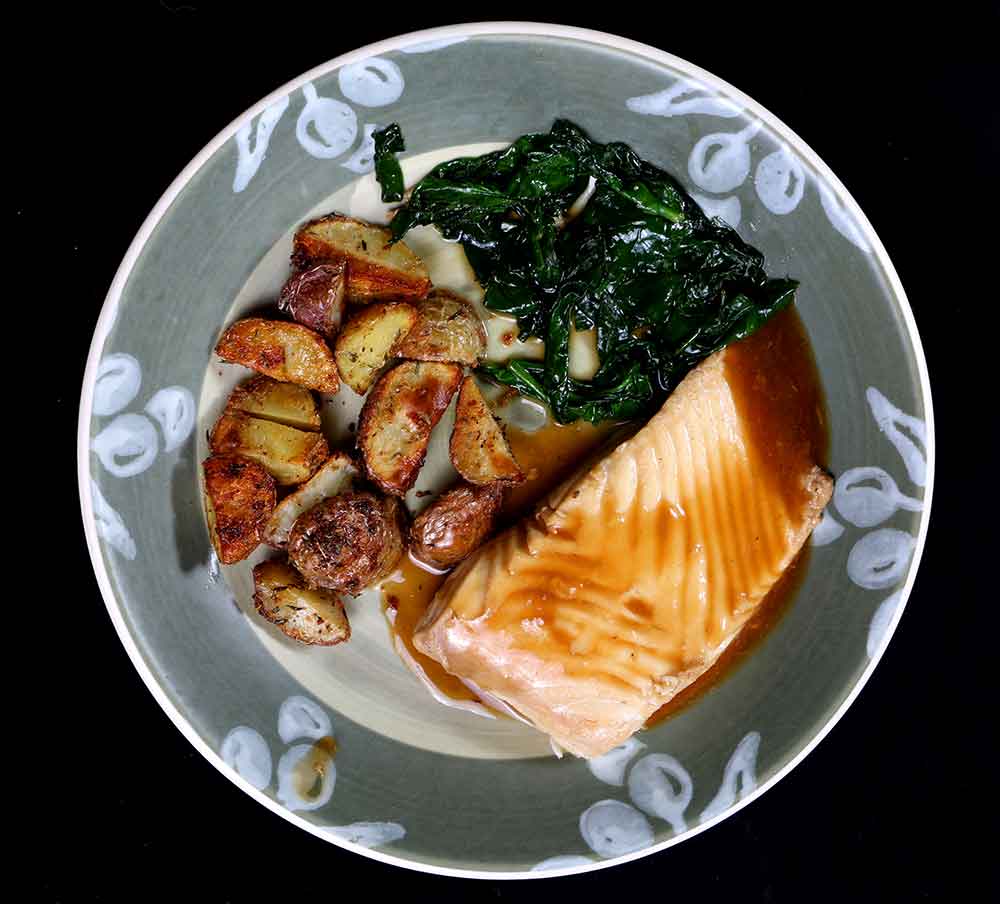 An Eat'n Man: Halibut Poached in Bacon Broth