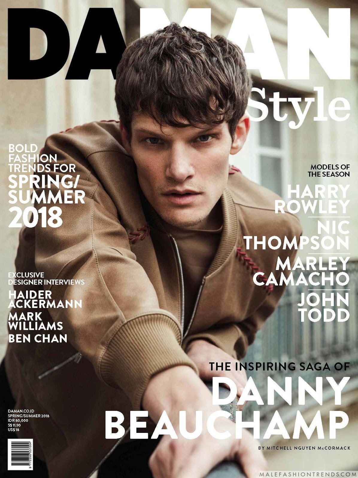 Danny Beauchamp para DAMAN Magazine por Mitchell Nguyen-McCormack