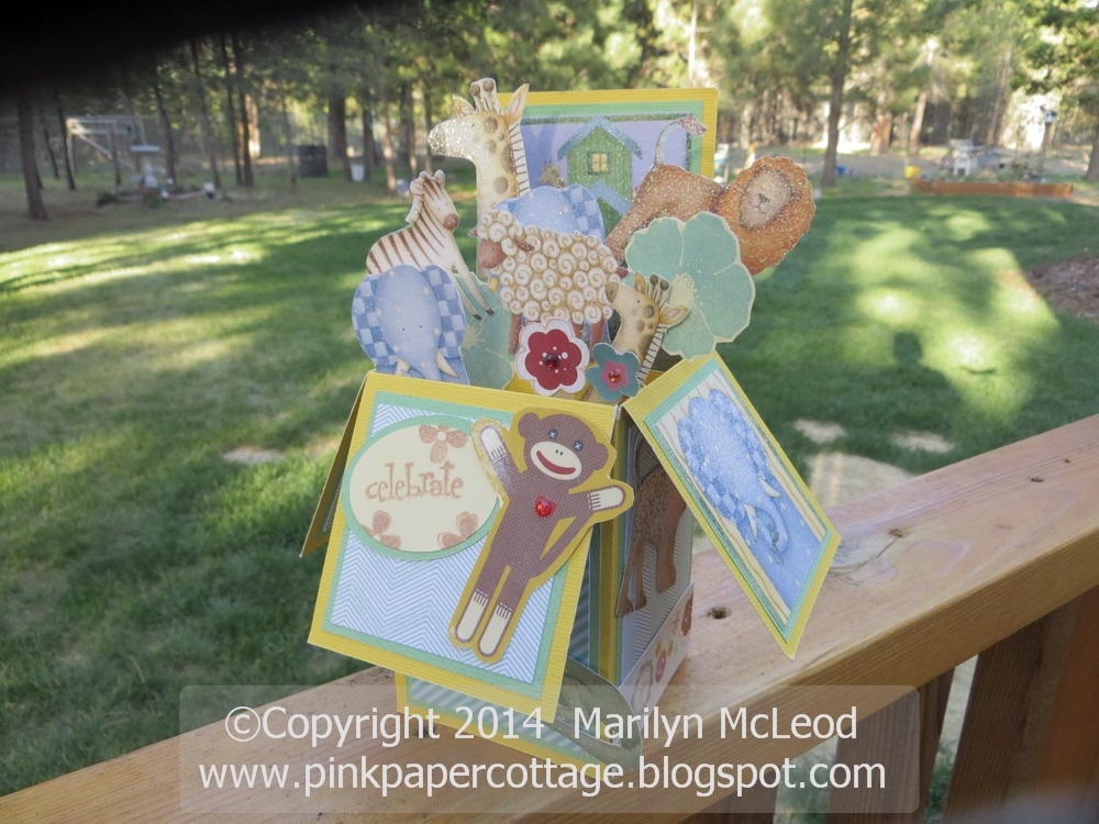 PINK PAPER COTTAGE: SAFARI ANIMALS CARD IN A BOX.