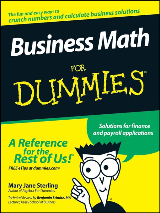 2S1K The Wise Shall Stand Business Math For DUMMIES Free Download 2S1K The Wise Shall Stand Business Math For DUMMIES Free Download