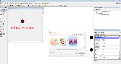 Menggerakan Gambar Menggunakan HScrollbar dan VScrollbar | Gudang Sourcode Visual Basic Classic