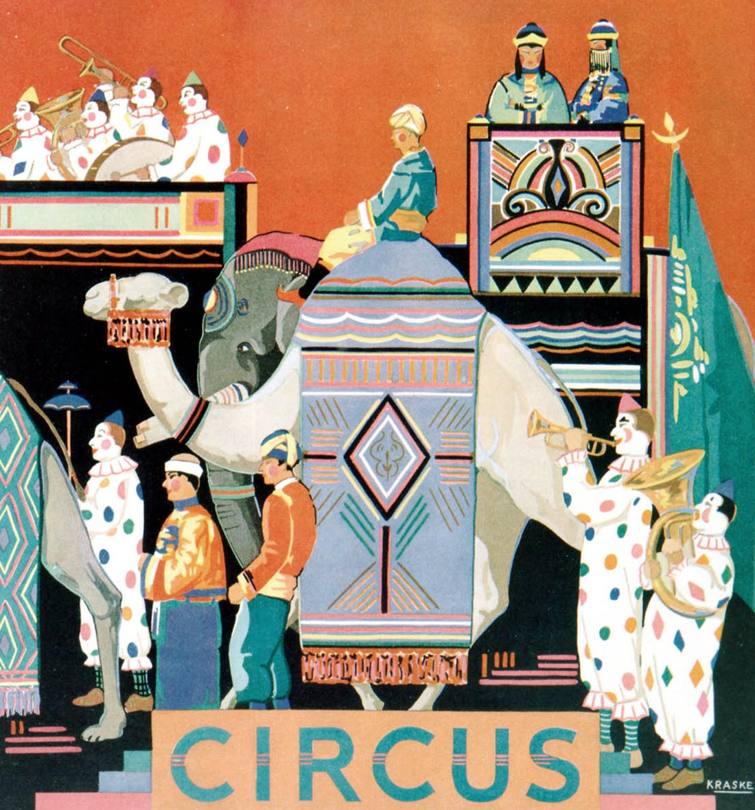 Circus | Cover art, Retro illustration, American illustration