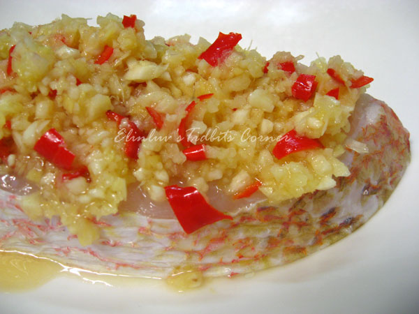 Elinluv's Tidbits Corner: Steamed Red Snapper With Ginger Garlic Rice ...