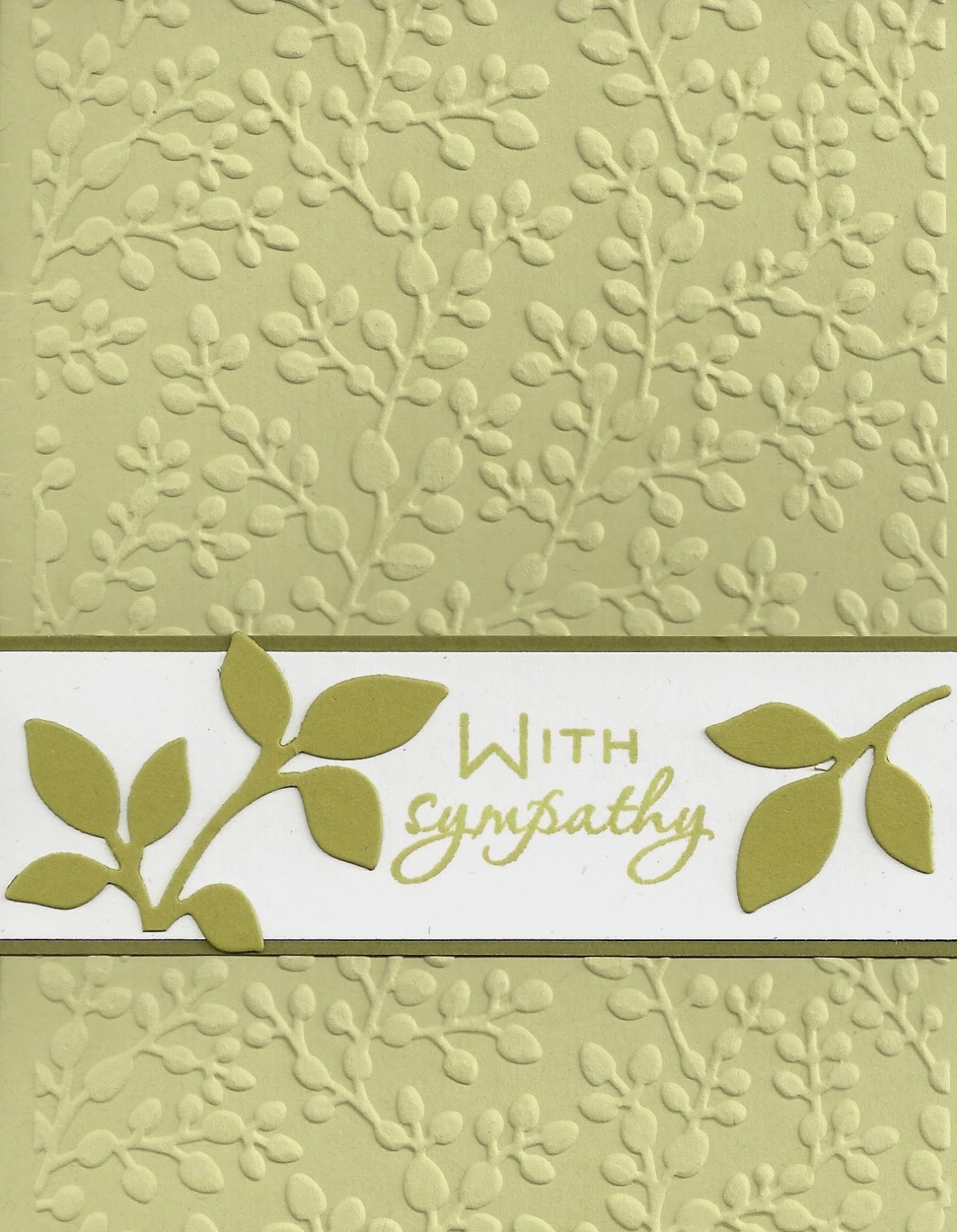 Mostly Markers - Cards: Leafy Green Sympathy Card