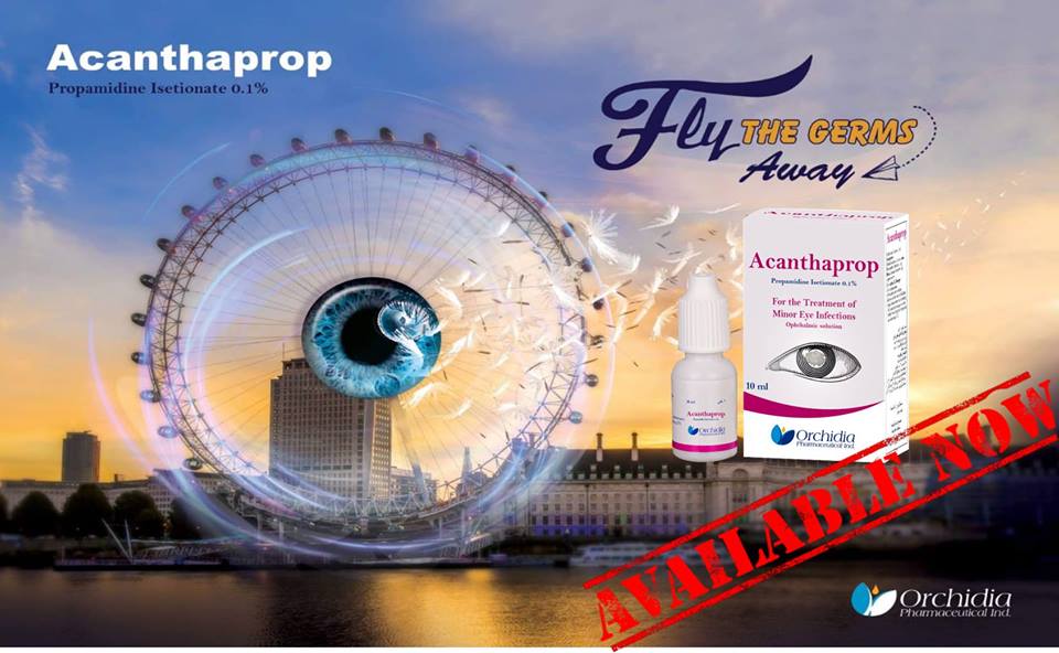 اكانثابروب قطرة للعين علاج التهاب القرنية الأميبي Acanthaprop eye drops