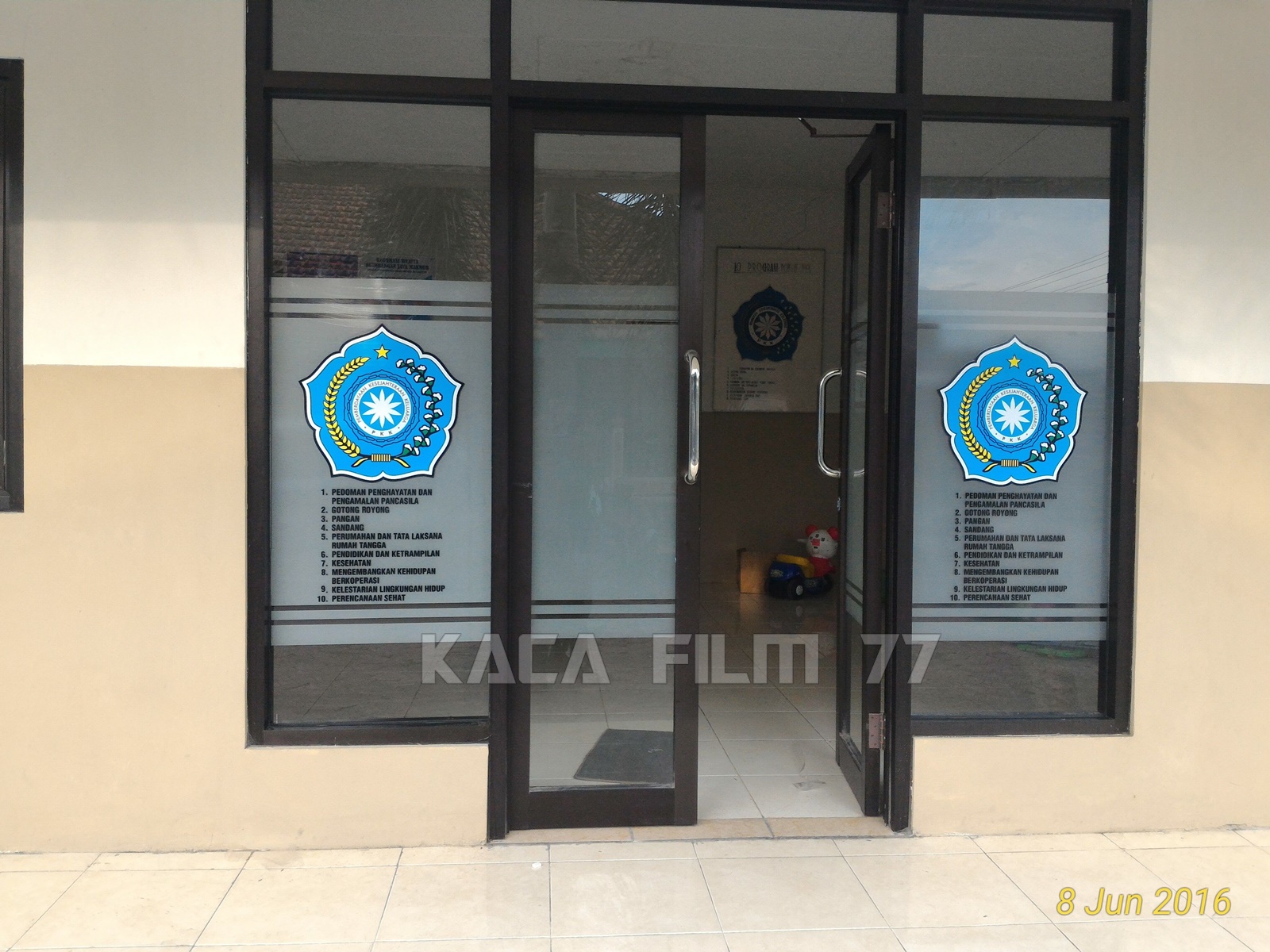 KACA FILM SURABAYA, HITAM, SILVER, ONE WAY, CLEAR, STICKER SANDBLAST ...