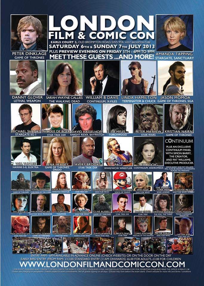 Shangel's Reviews: RETRO REVIEW: London Film & Comic Con 2013 - A ...