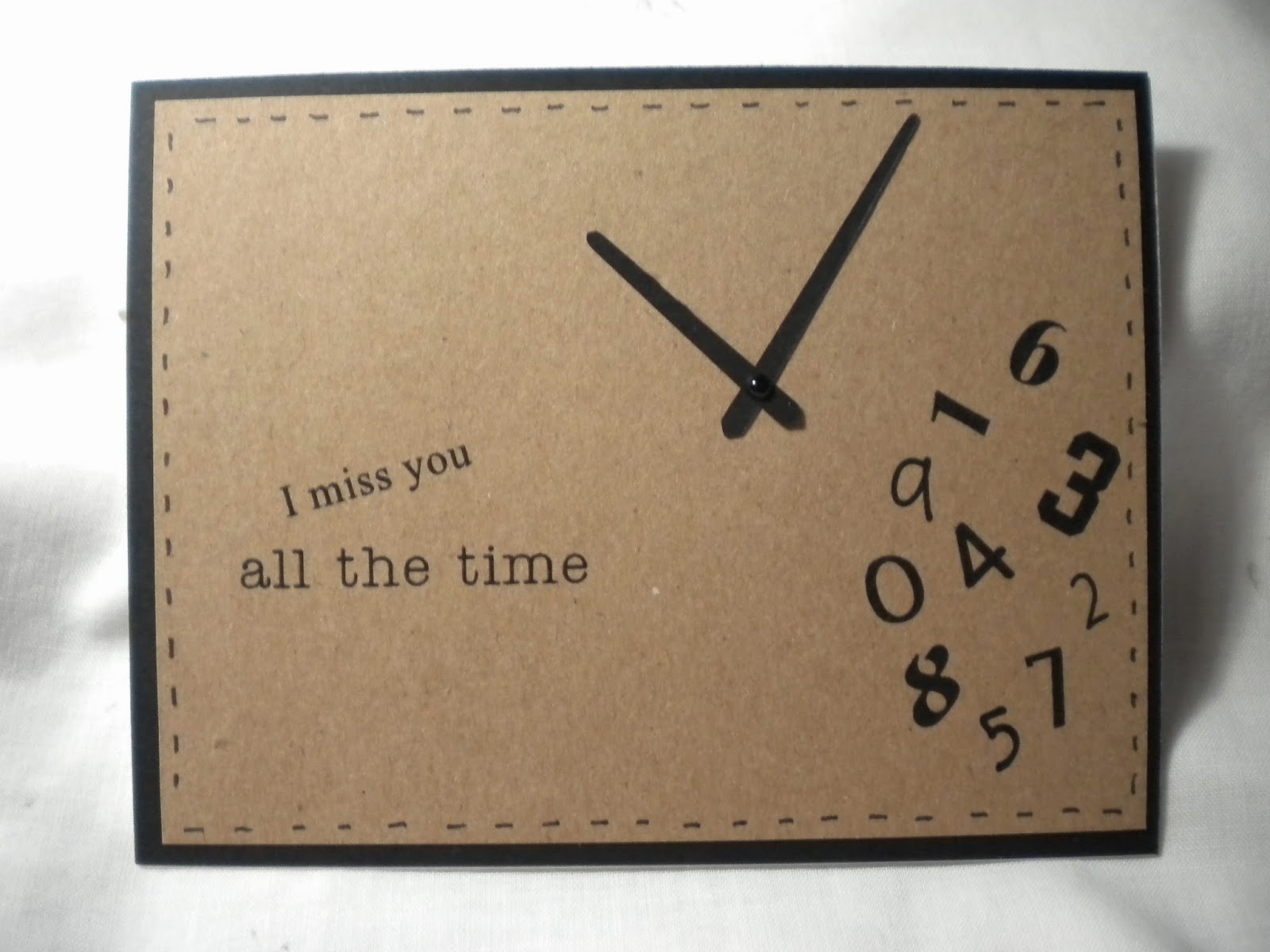 Nothin' Fancy: Clock Face Card
