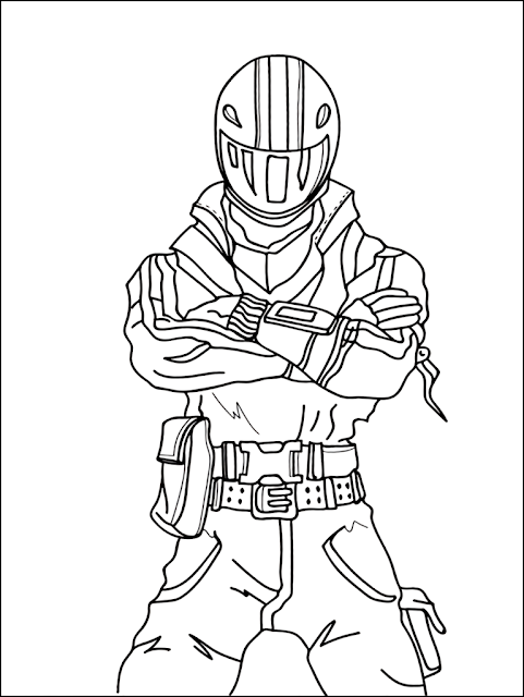 Fortnite Coloring Page Brite Bomber Coloring Pages