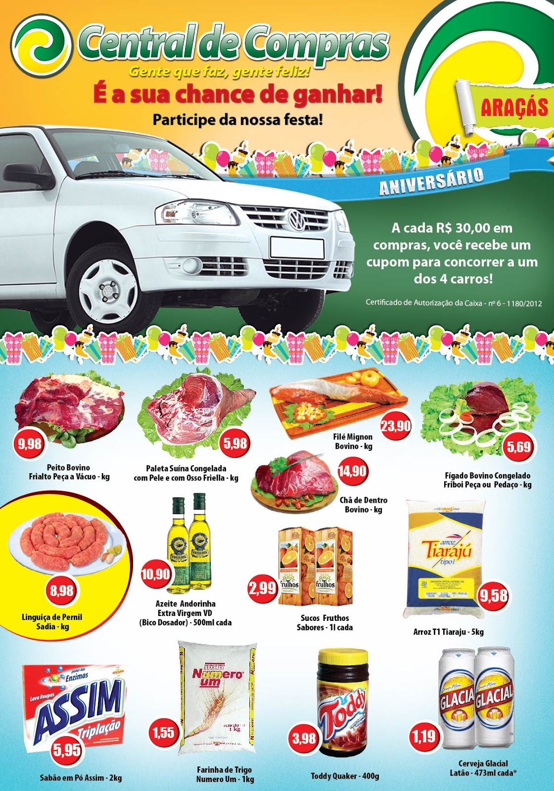 RG Marketing e Propaganda: Folheto Central de Compras Araçás