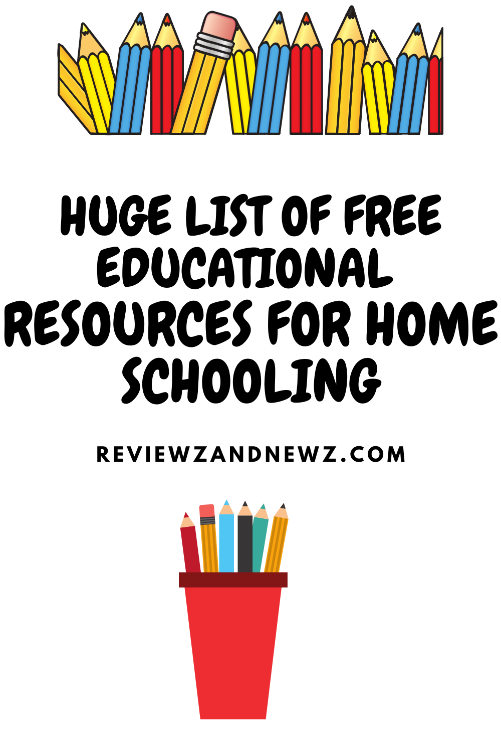 Huge List of FREE Educational Resources for Home Schooling | Reviewz & Newz