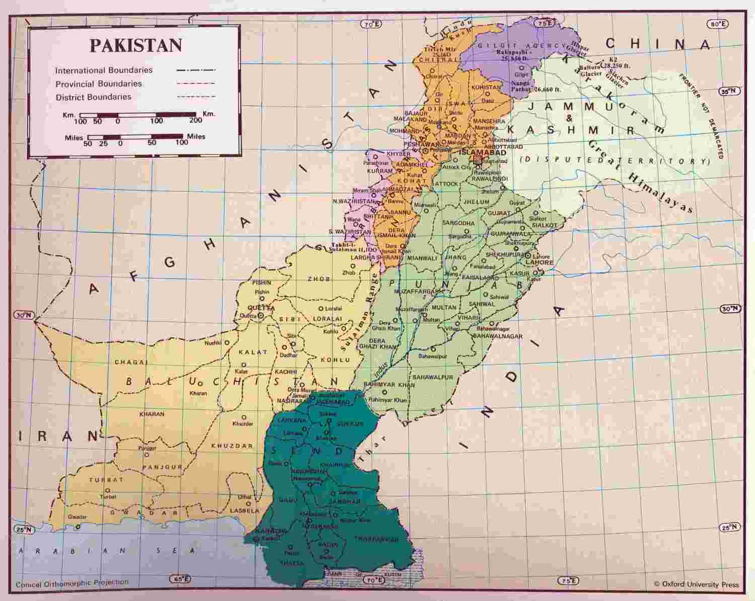 Map Of Pakistan