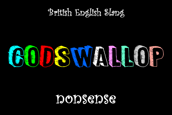 Bonnie's Books: Codswallop ~ today's word