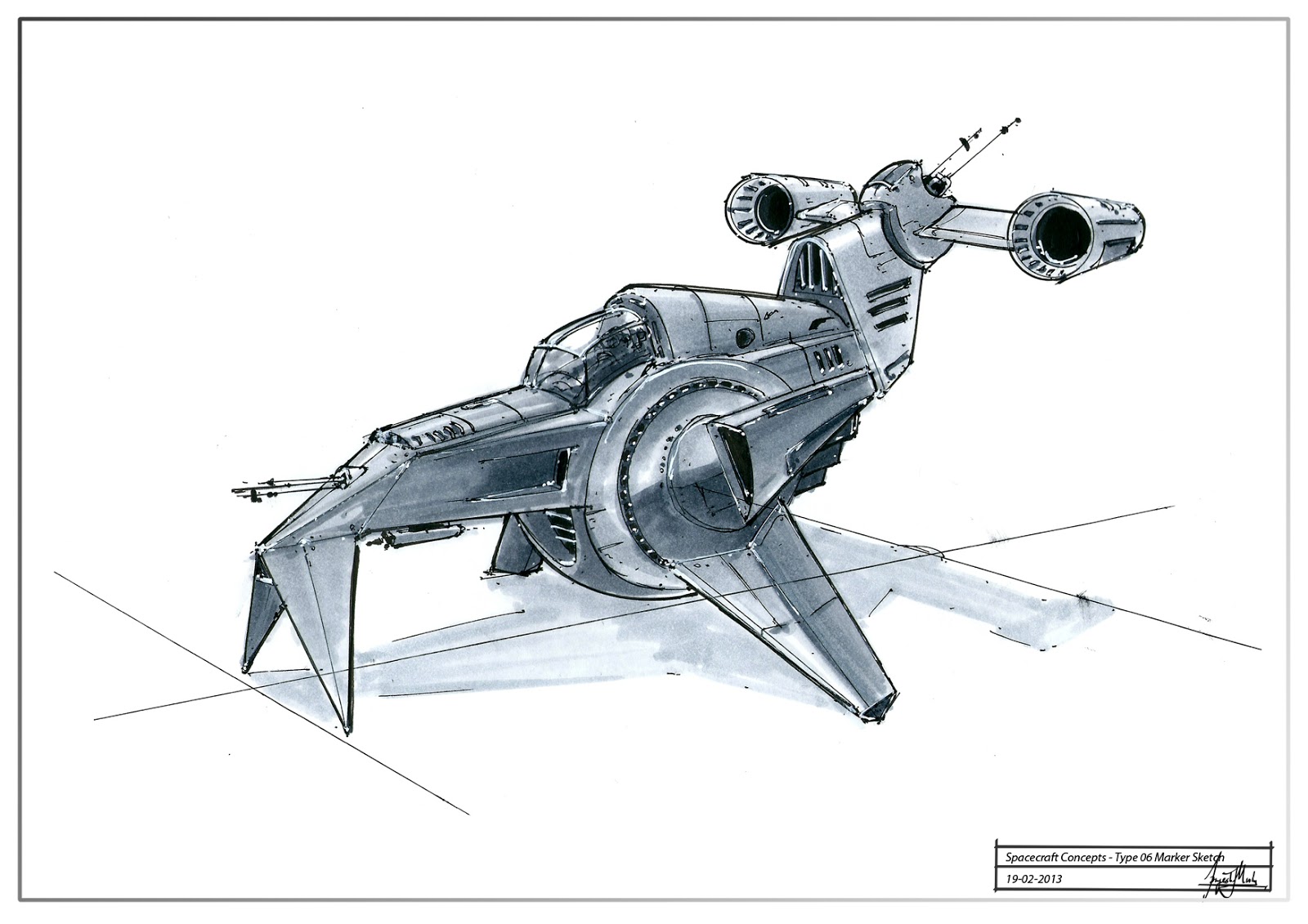 grandpriy: Concept Design Spacecraft Sketches