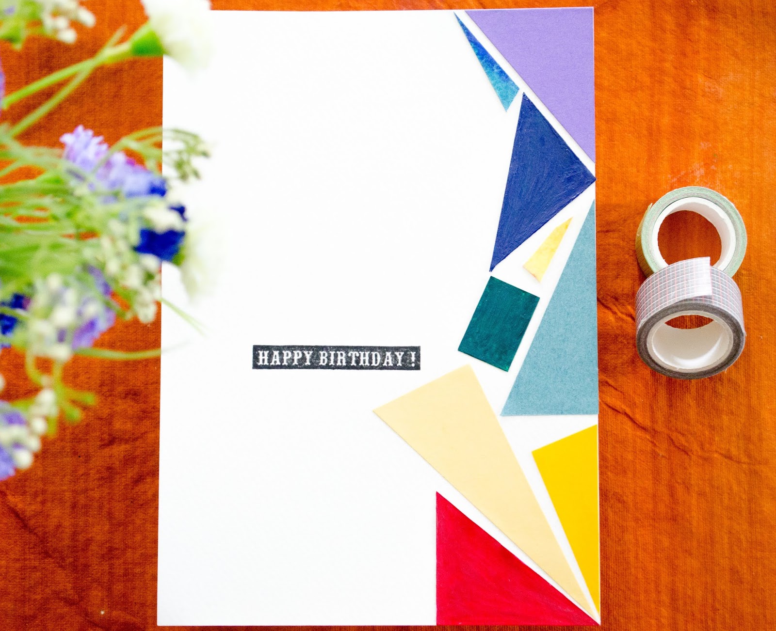 Artconquers: Geometric Shape Birthday Card| Masculine Birthday Card ...