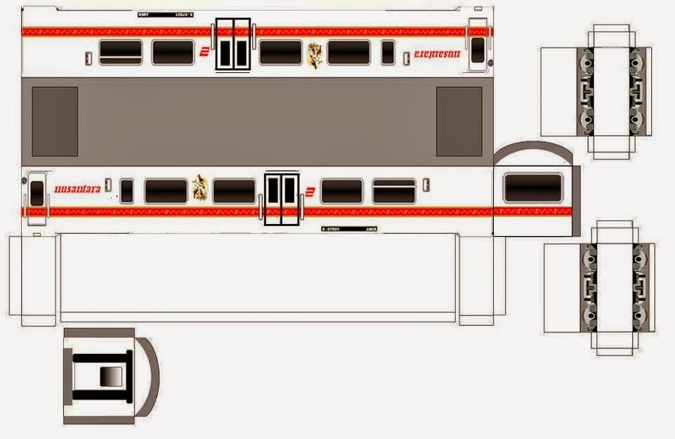 paper craft kereta api indonesia: Paper Craft kereta api indonesia