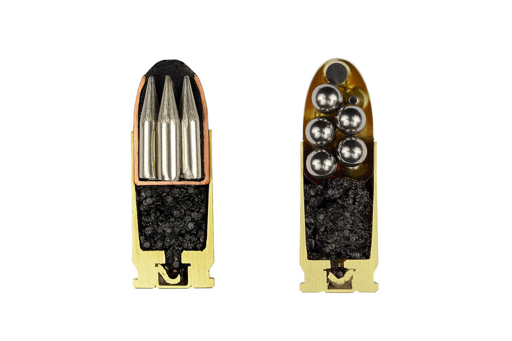 Cross-sections of bullets