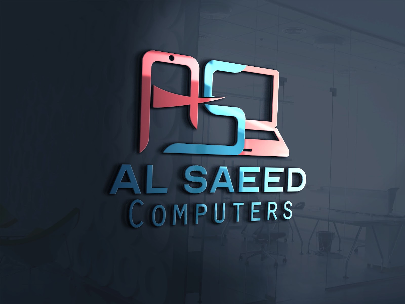 Logo Design for Al Saeed Computers Jahanian - Arslan Jahanian