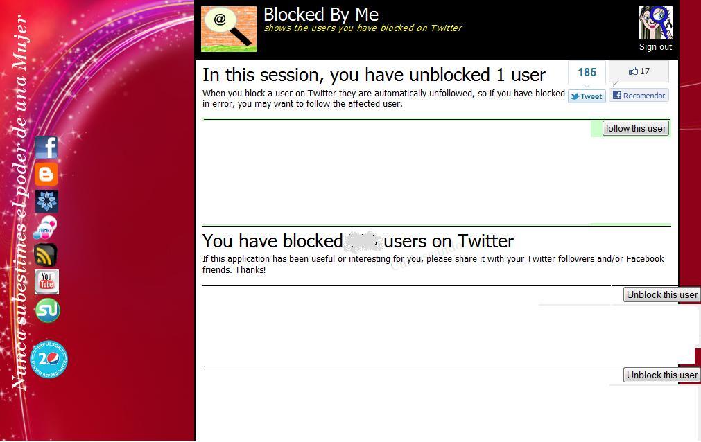 Blocked by me ~ Mira los usuarios que has bloqueado en Twitter ...