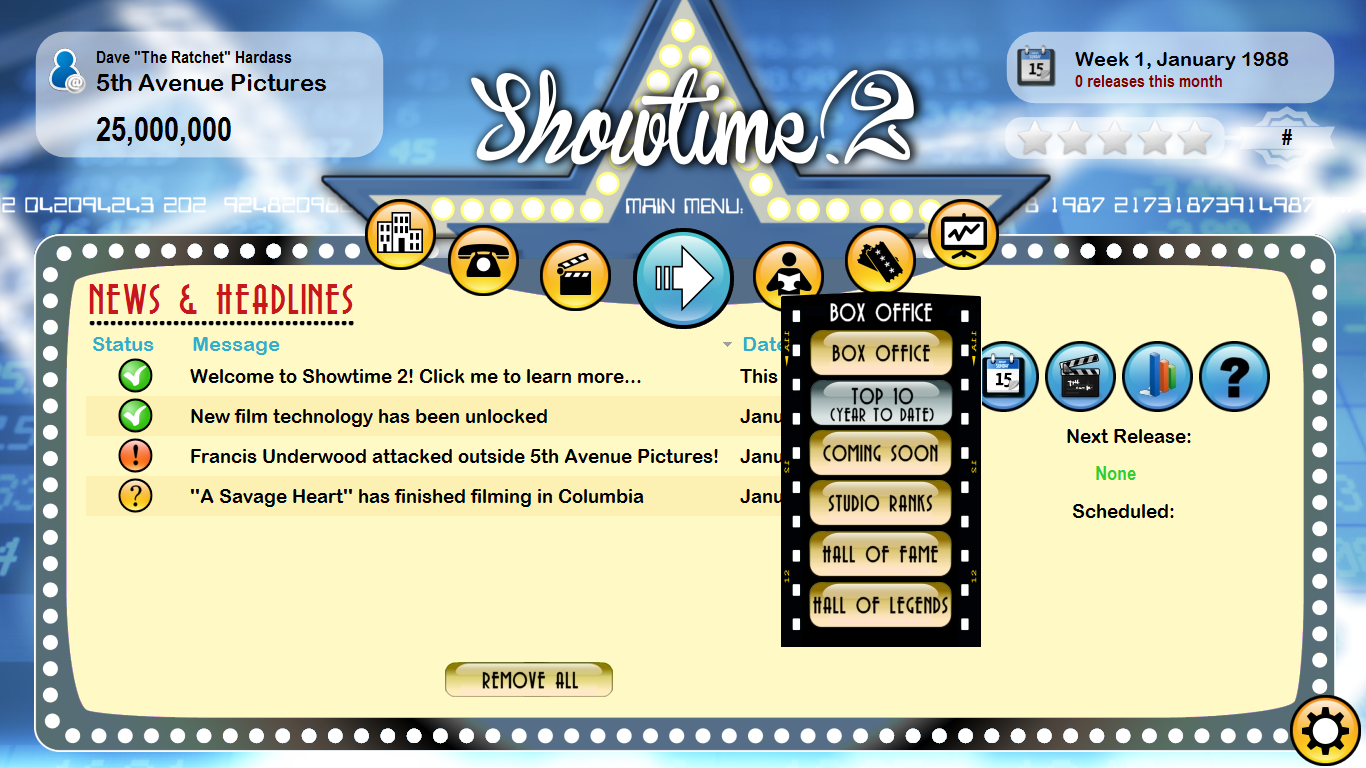 Showtime! 2 Devblog: April 2015