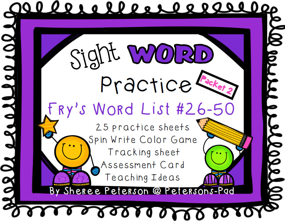 Peterson's Pad: Sight WORD Practice Packets