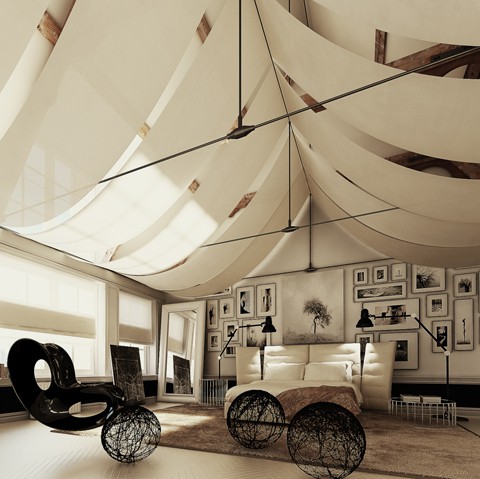 Eye For Design: Tented Ceilings......Add Some Drama To Your Interiors