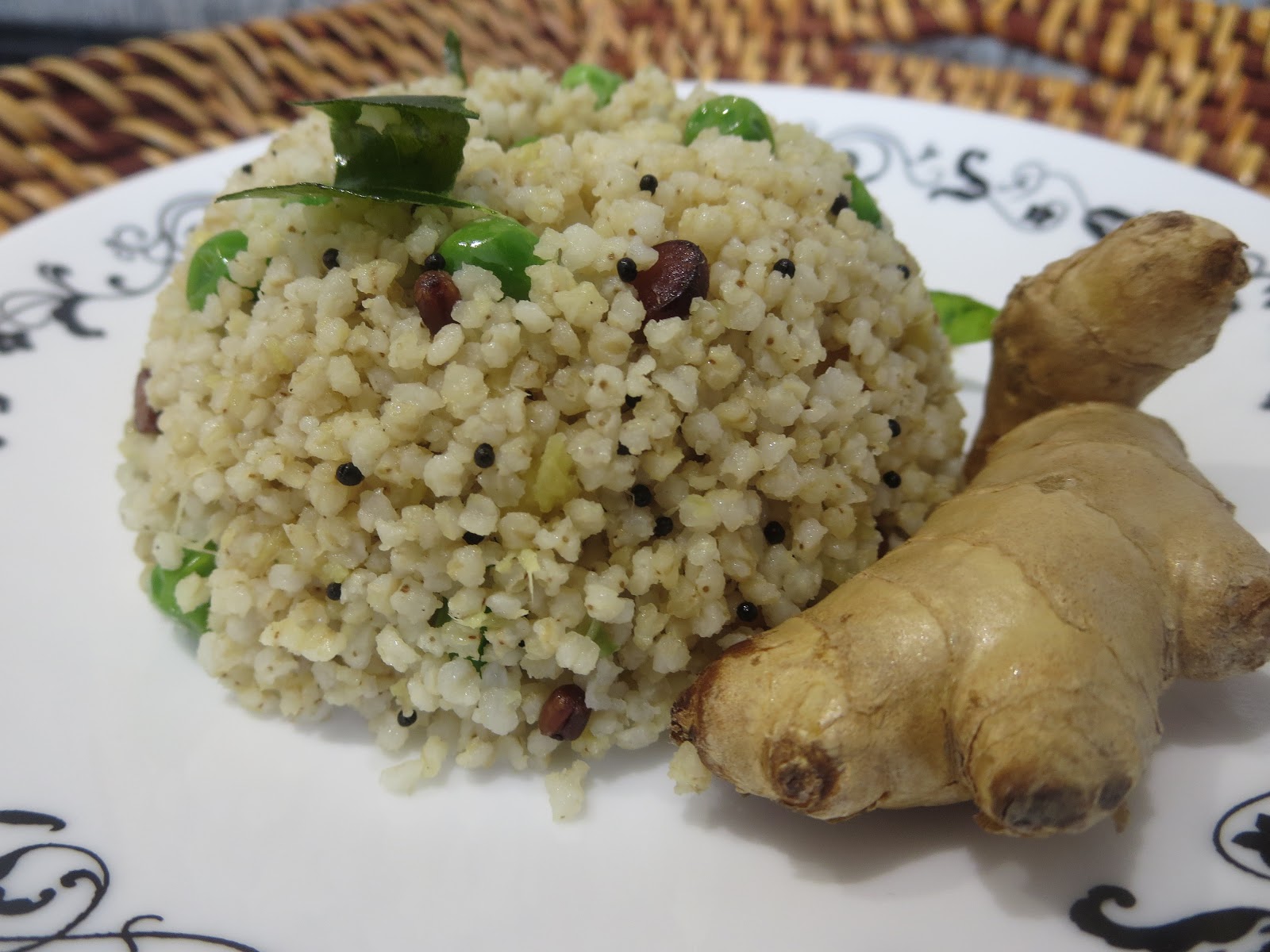 Ginger Peas Millet /Digestion Rice (Sirudhaaniya inji Saadham)