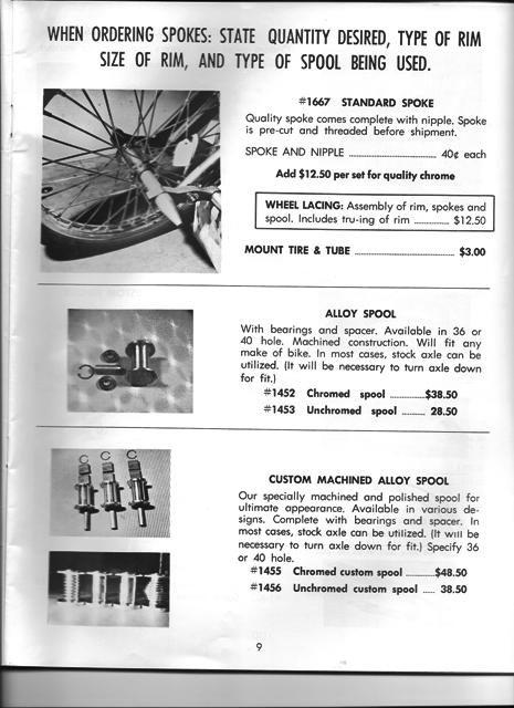 AEE Choppers: third installment of the 1969 first AEE catalog