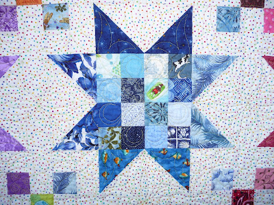 Quilting on the Crescent: Spools & Binding & Scrap Jar Stars