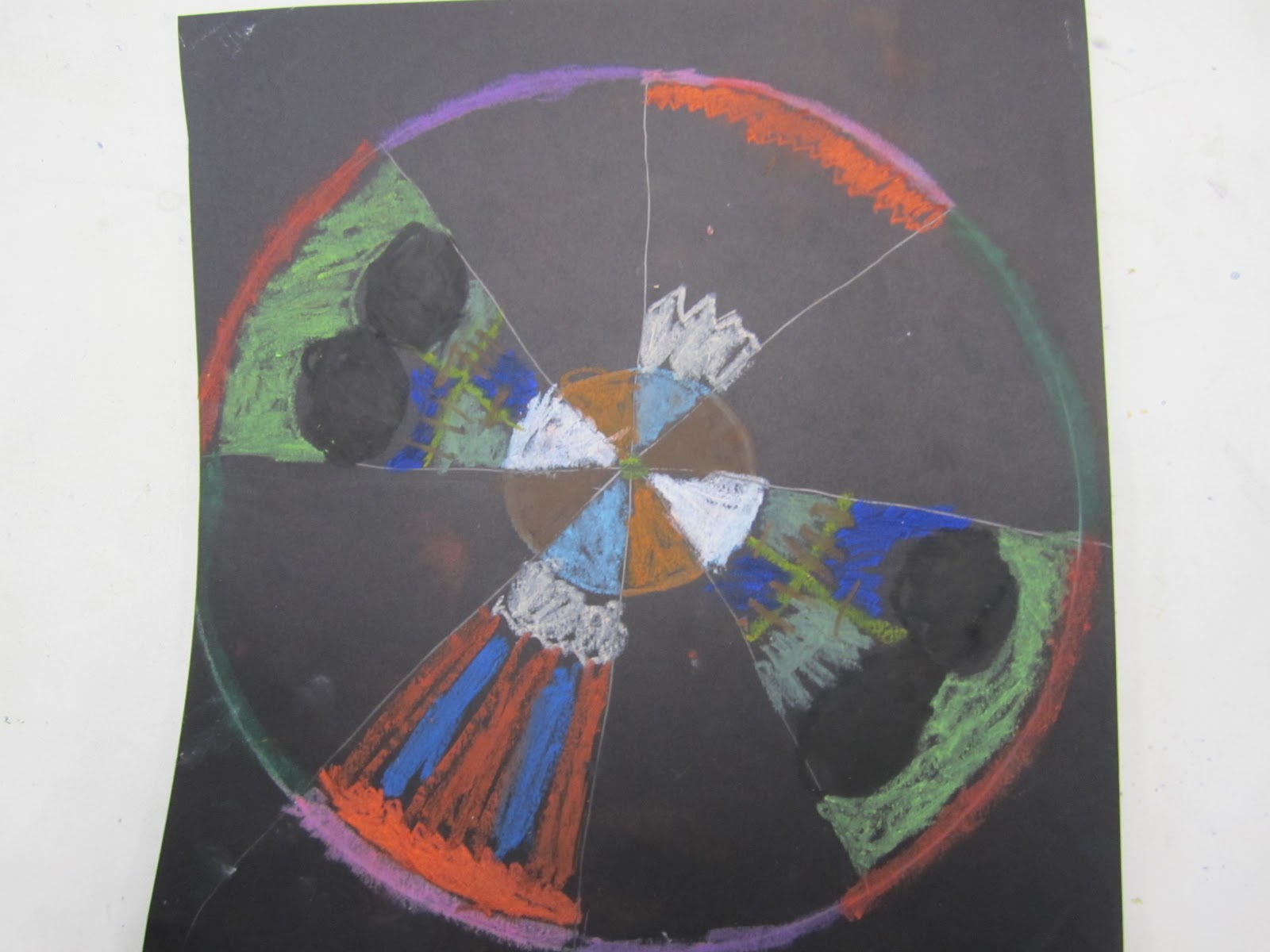 Think Create Art: Radial Balance Study- 2nd Grade