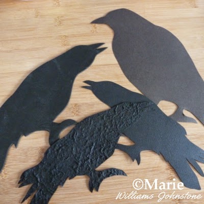 Black Crow Craft Cutouts for Halloween
