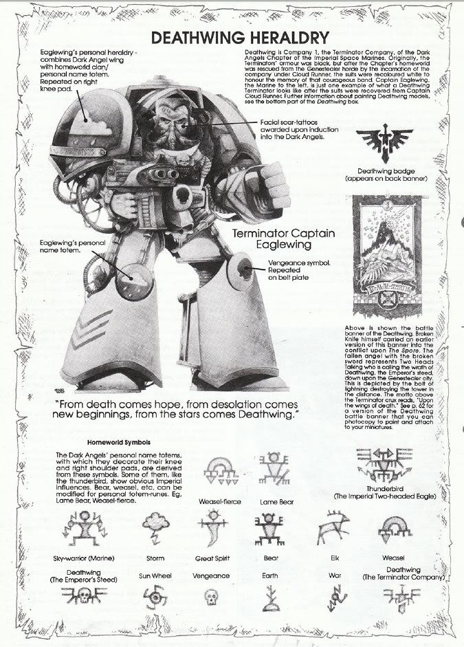 Confessions of a 40k addict: Dark Angels tribal markings