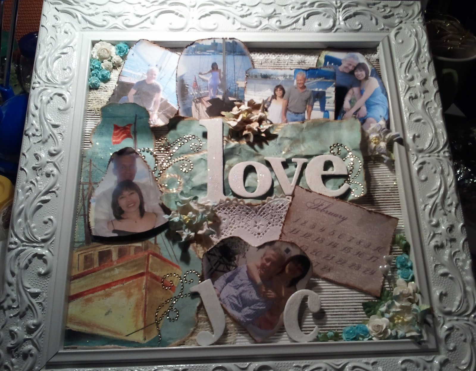 Wilma's Creations: Scrapbook page photo frame